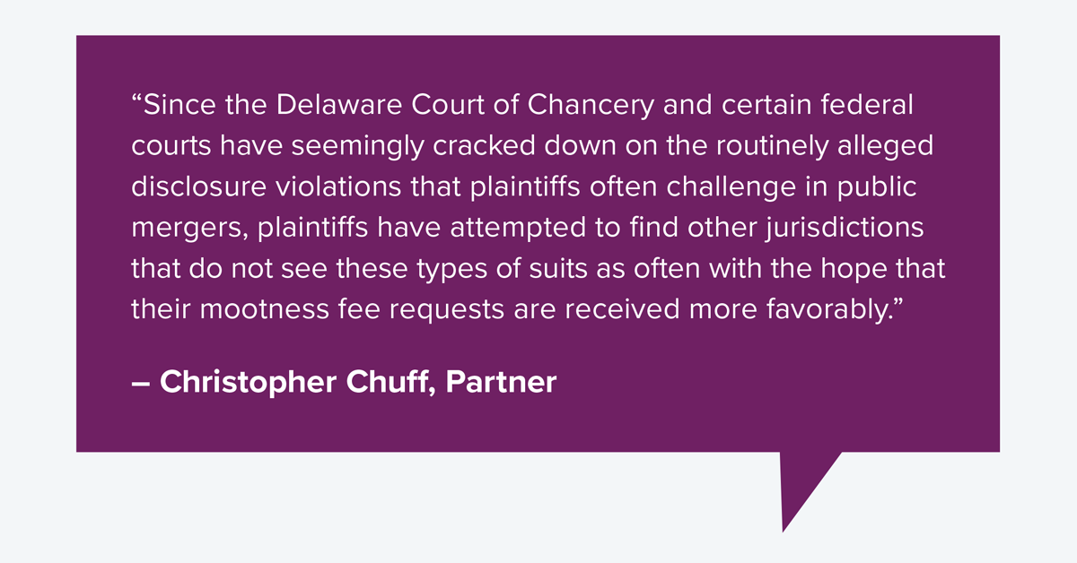 Individual Merger Suits Replacing Class Action in Strategy Shift ...