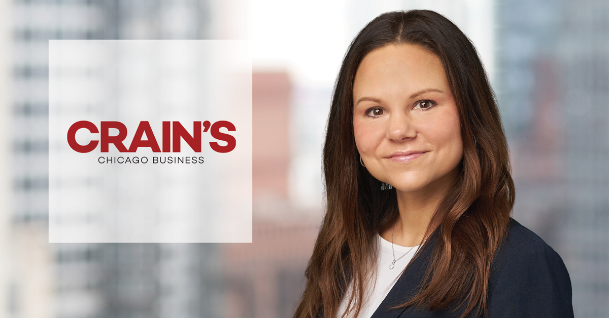 Crain’s Chicago Business Names Troutman Pepper Partner Molly DiRago ...